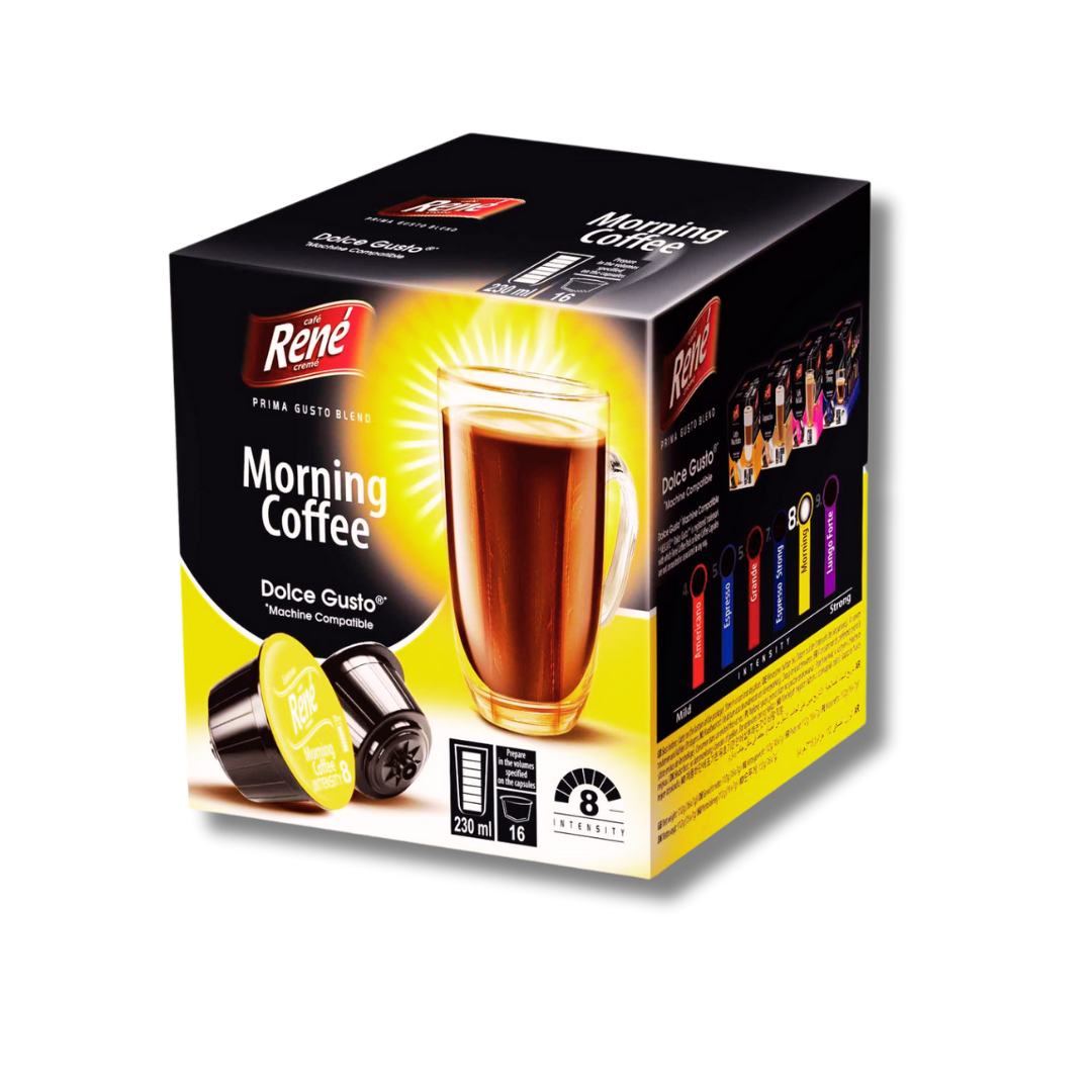 Café Rene Dolce Gusto Compatible Morning Cafe -16 Capsules – The Coffee Hub