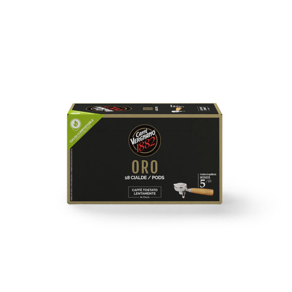 Caffe Vergnano ESE Pods Oro - 18 Pods | Espresso Coffee | Caffe Vergna ...