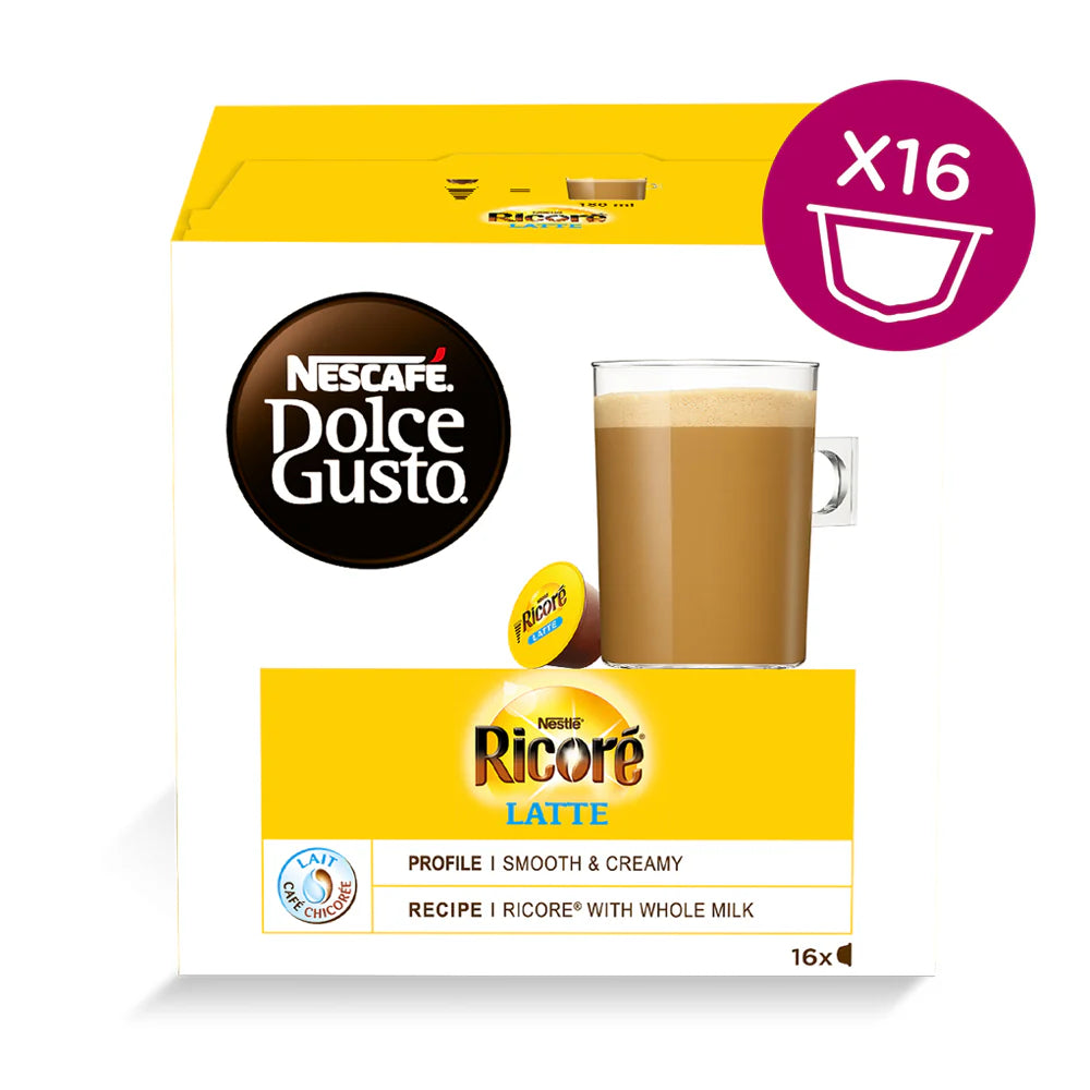 Nescafe Dolce Gusto Ricore Latte -16 Capsules | Dolce Gusto Capsules ...